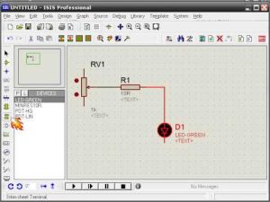 Ajusta y controla la resistencia con un resistor variable en Proteus